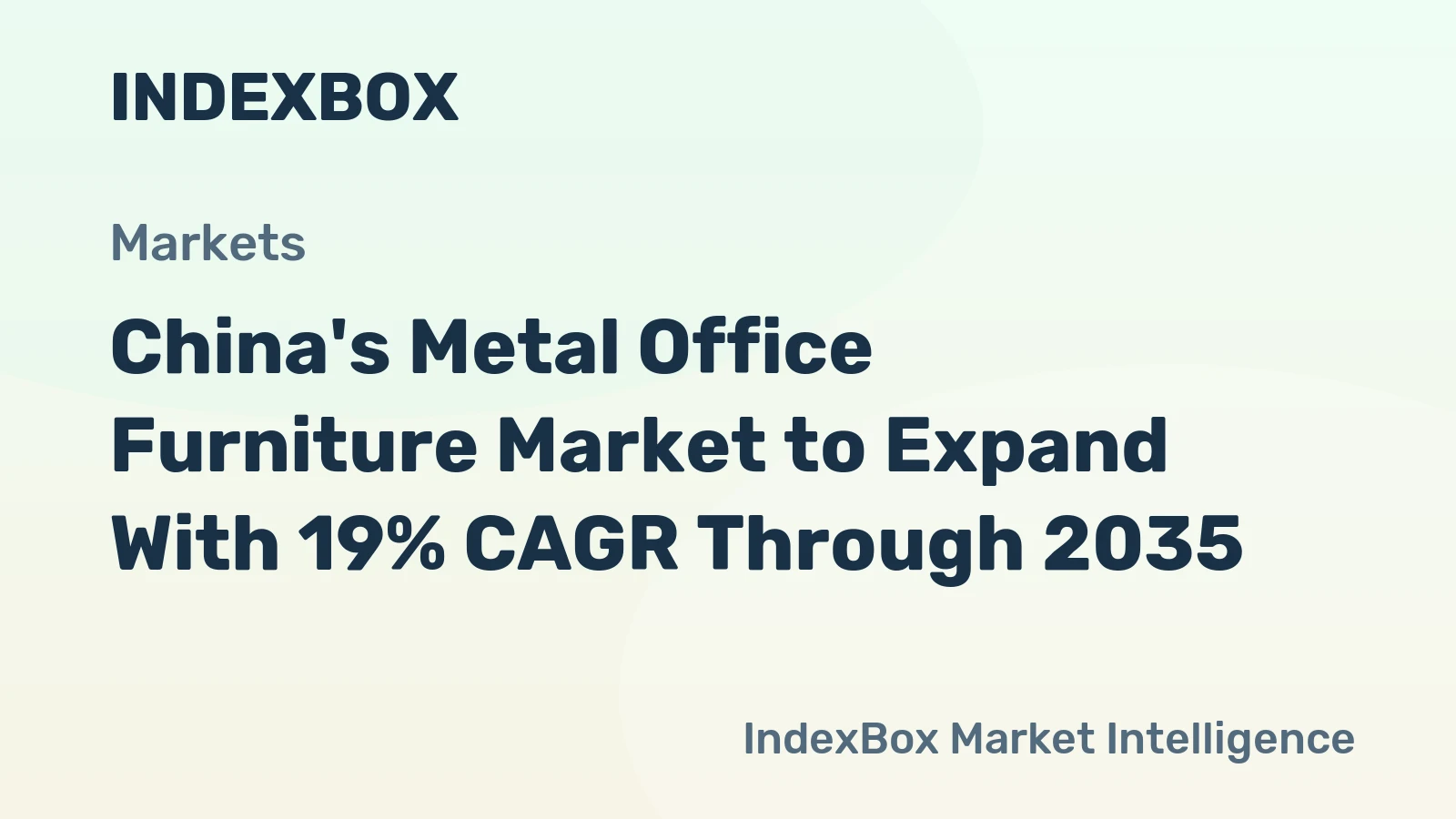 China's Metal Office Furniture Market to Expand With 19% CAGR Through 2035