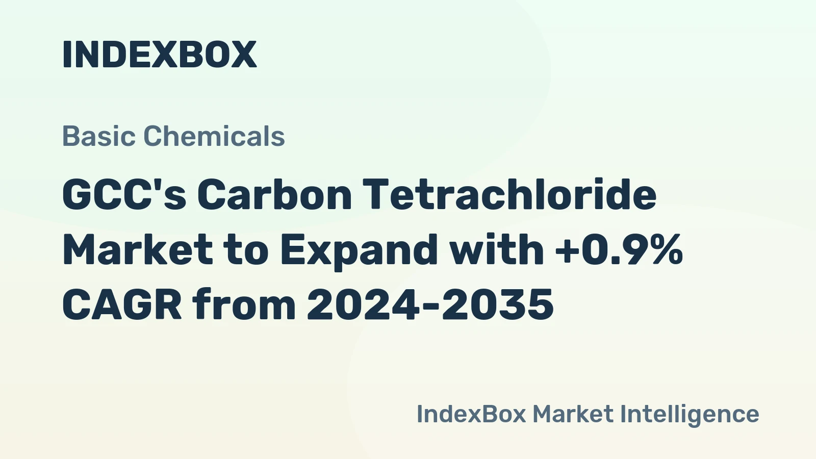 GCC's Carbon Tetrachloride Market to Expand with +0.9% CAGR from 2024-2035