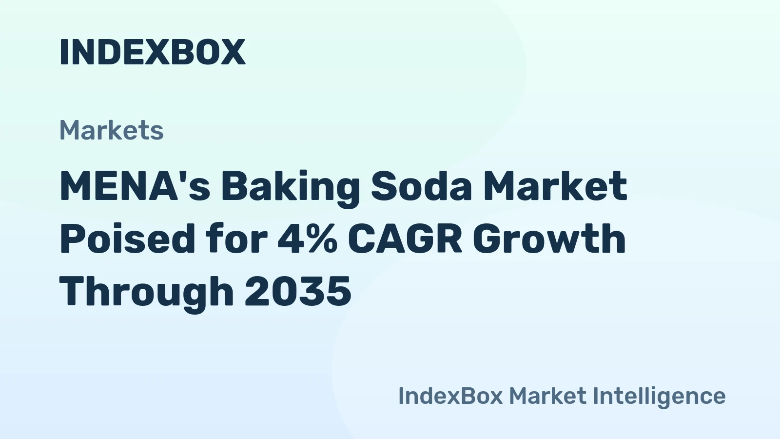 MENA's Baking Soda Market Poised for 4% CAGR Growth Through 2035