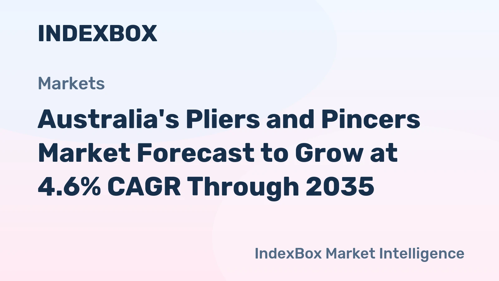 Australia's Pliers and Pincers Market Forecast to Grow at 4.6% CAGR Through 2035