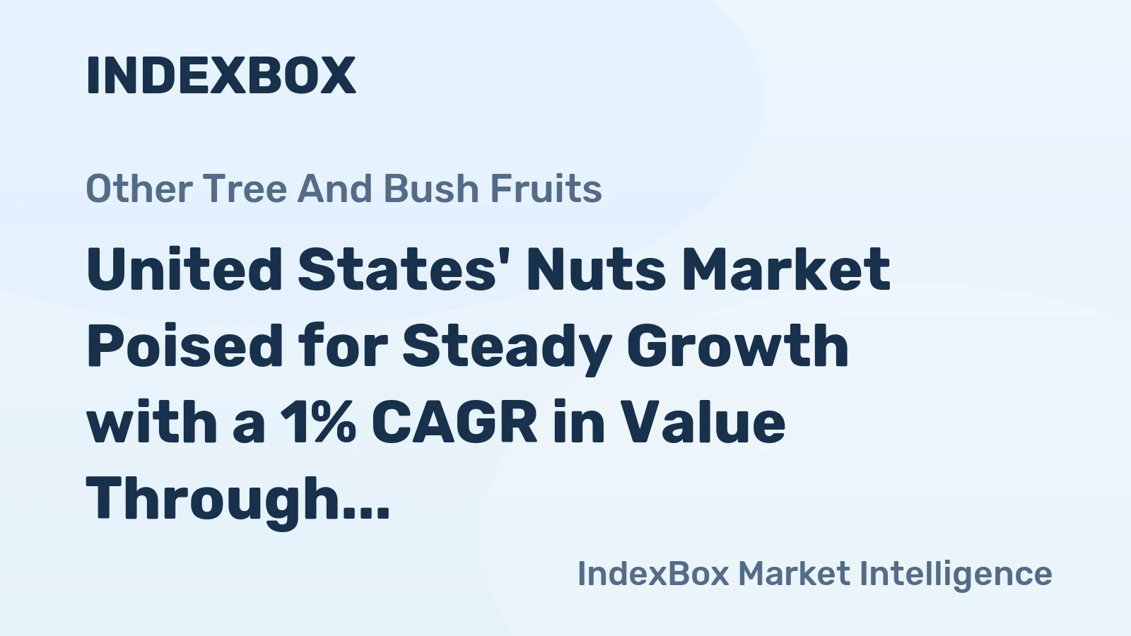 United States' Nuts Market Poised for Steady Growth with a 1% CAGR in Value Through 2035