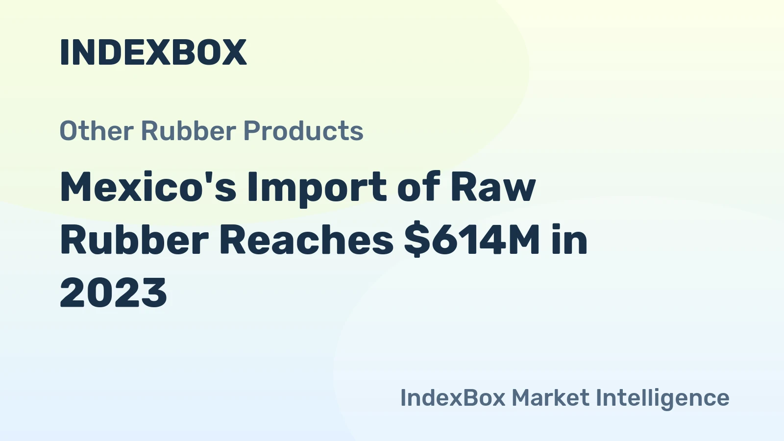 Mexico's Import of Raw Rubber Reaches $614M in 2023