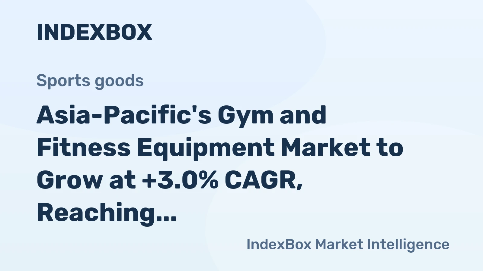 Asia-Pacific's Gym and Fitness Equipment Market to Grow at +3.0% CAGR, Reaching 1.7M Tons by 2035