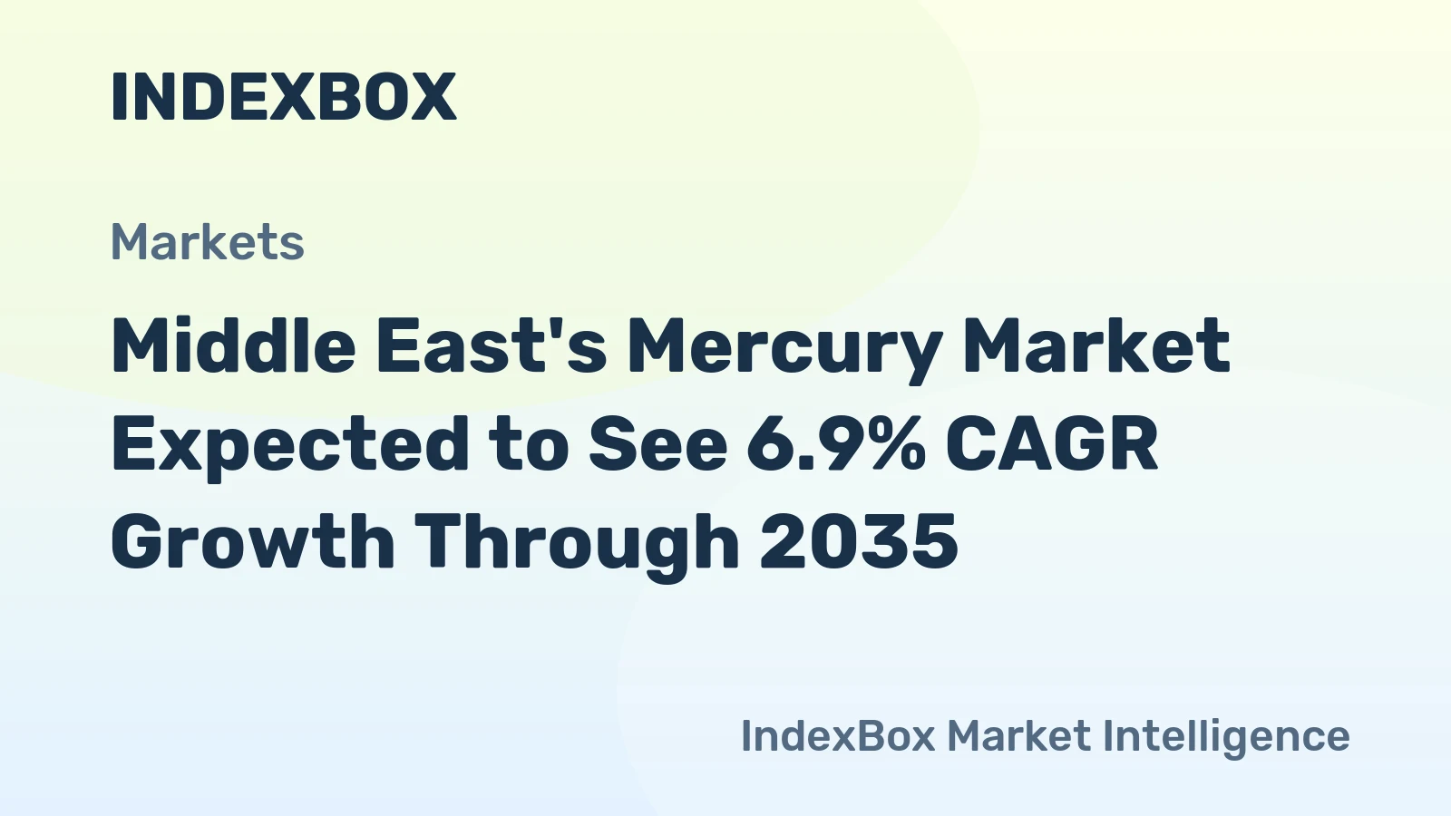 Middle East's Mercury Market Expected to See 6.9% CAGR Growth Through 2035