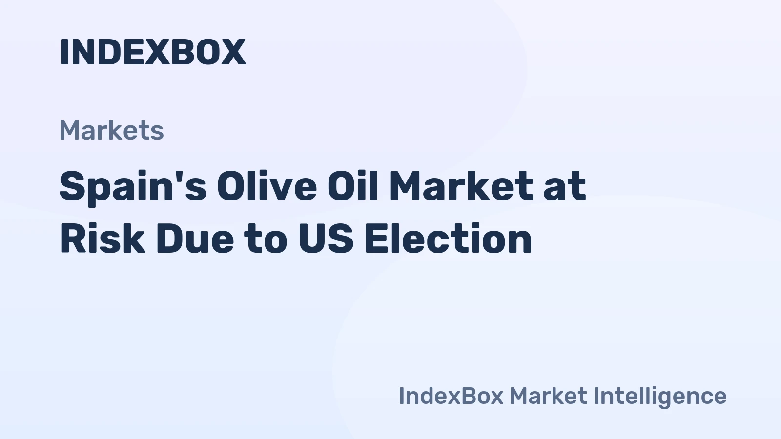 Spain's Olive Oil Market at Risk Due to US Election