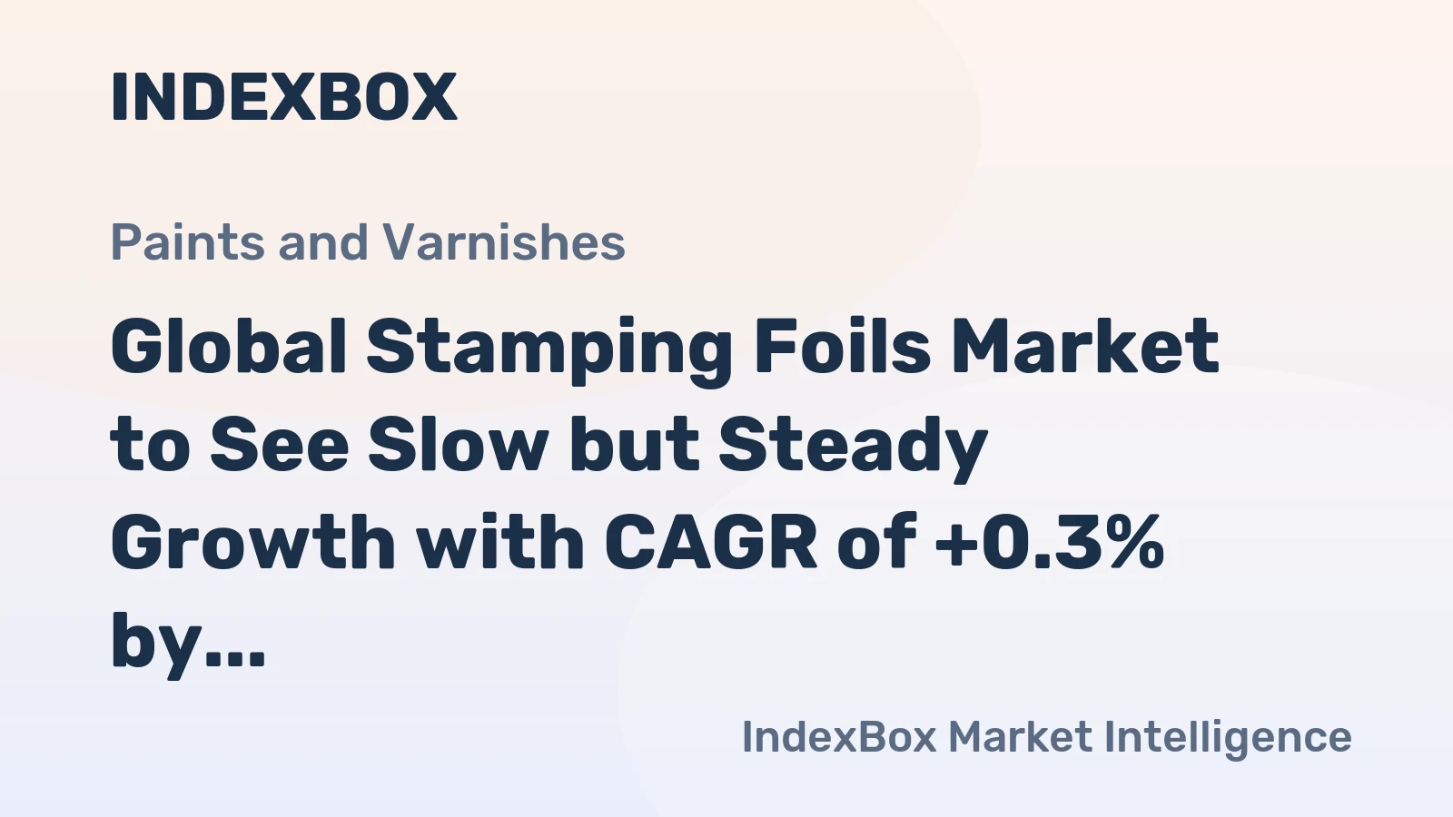 Global Stamping Foils Market to See Slow but Steady Growth with CAGR of +0.3% by 2035