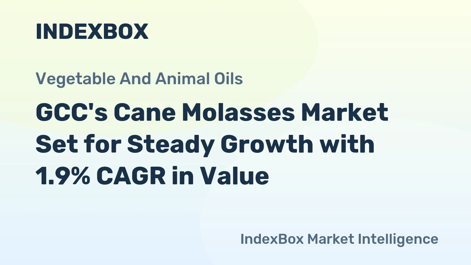 GCC's Cane Molasses Market Set for Steady Growth with 1.9% CAGR in Value