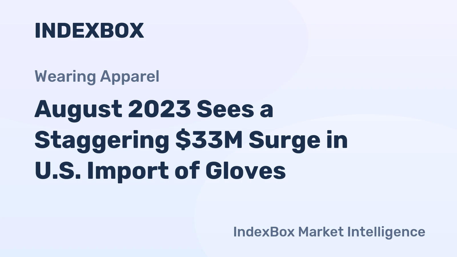 August 2023 Sees a Staggering $33M Surge in U.S. Import of Gloves