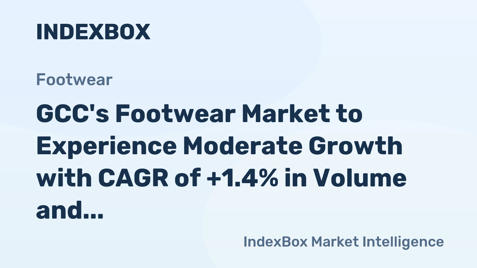 GCC's Footwear Market to Experience Moderate Growth with CAGR of +1.4% in Volume and +2.7% in Value from 2024 to 2035