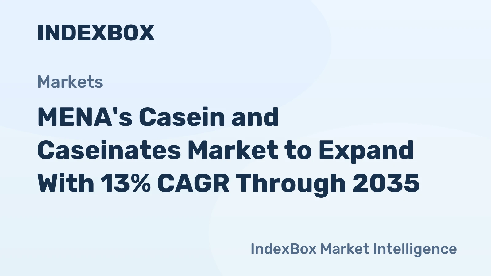 MENA's Casein and Caseinates Market to Expand With 13% CAGR Through 2035