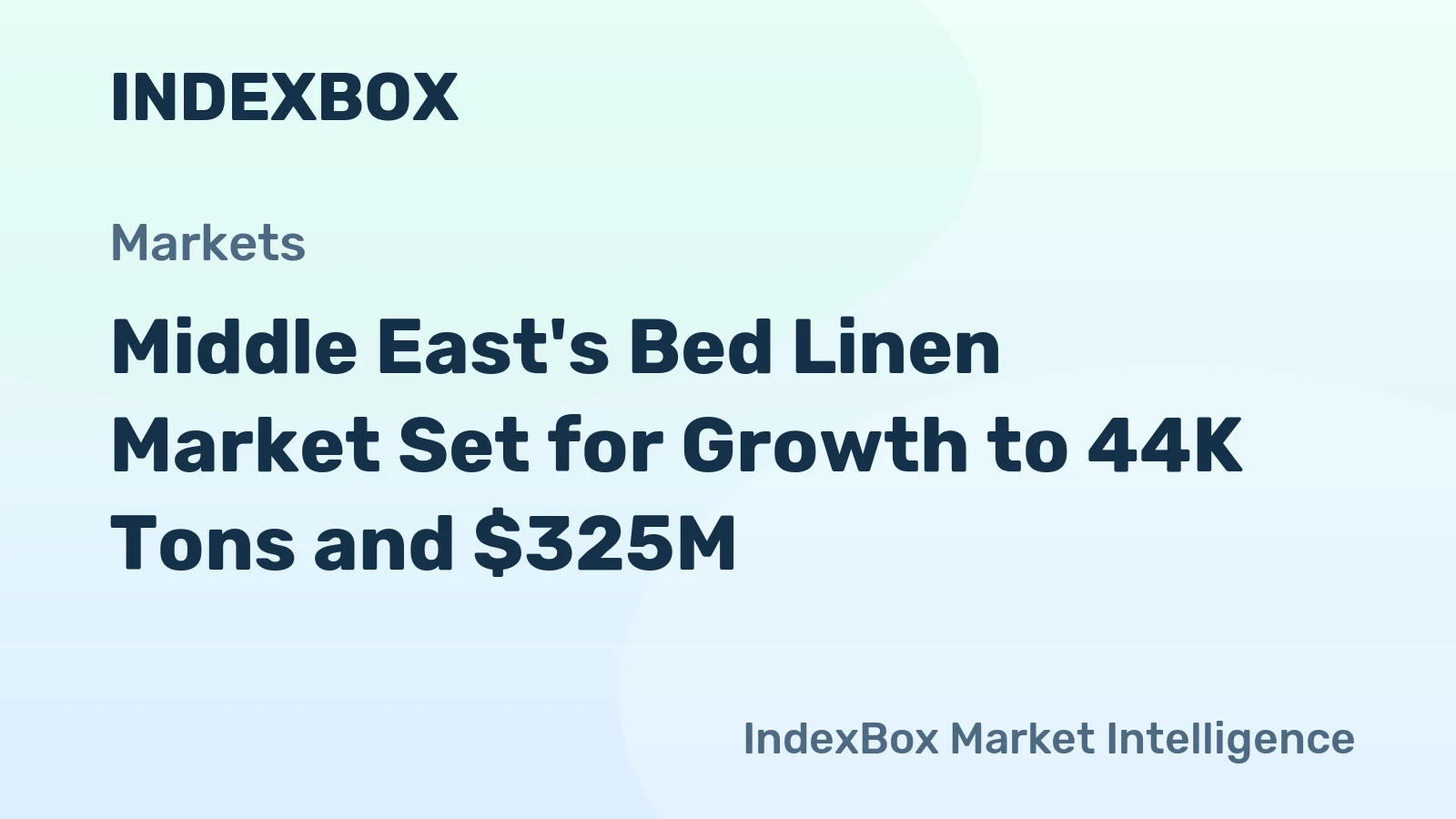 Middle East's Bed Linen Market Set for Growth to 44K Tons and $325M