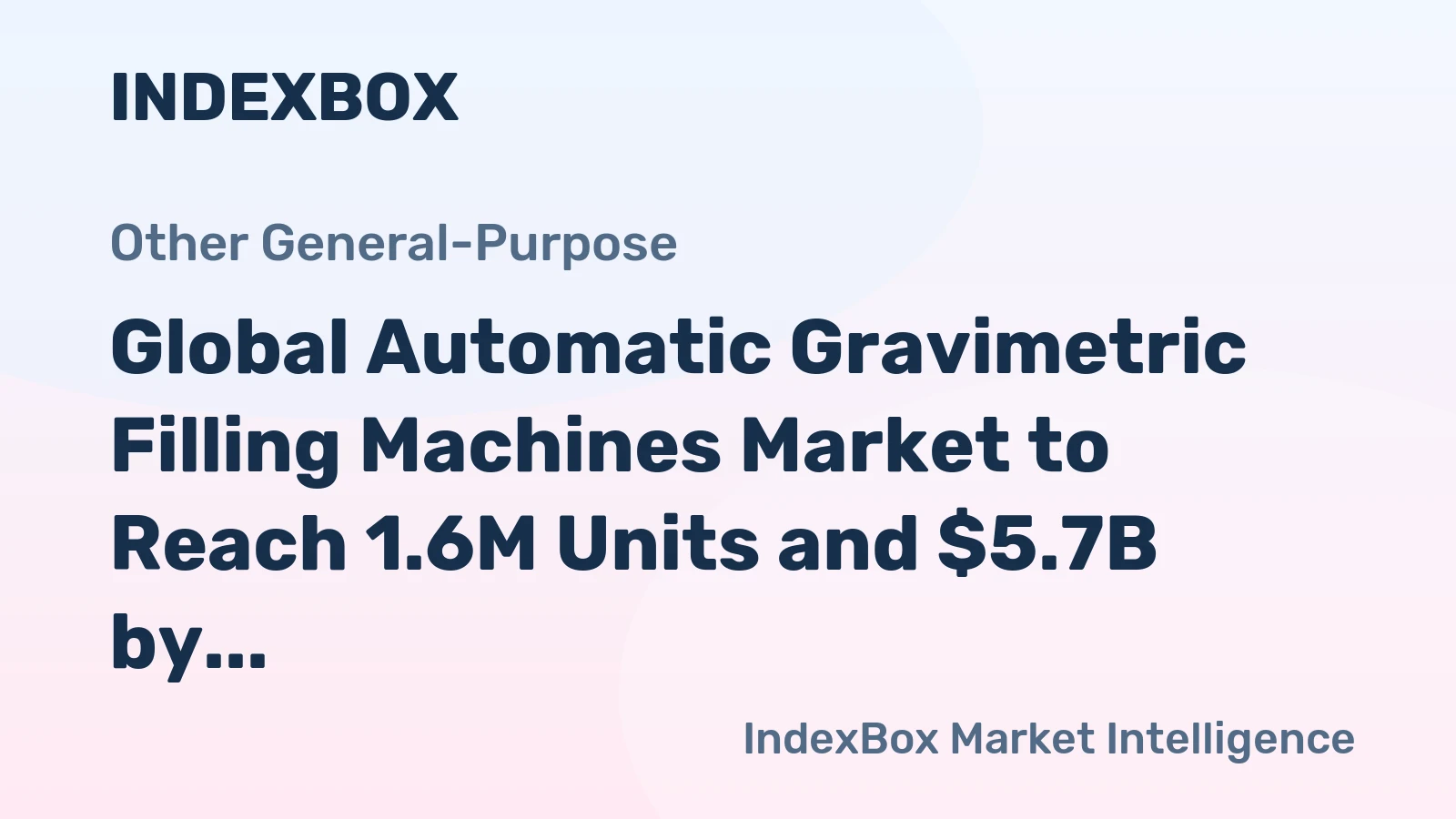 Global Automatic Gravimetric Filling Machines Market to Reach 1.6M Units and $5.7B by 2035, with Expected Growth Rates of +0.5% and +1.0% Respectively
