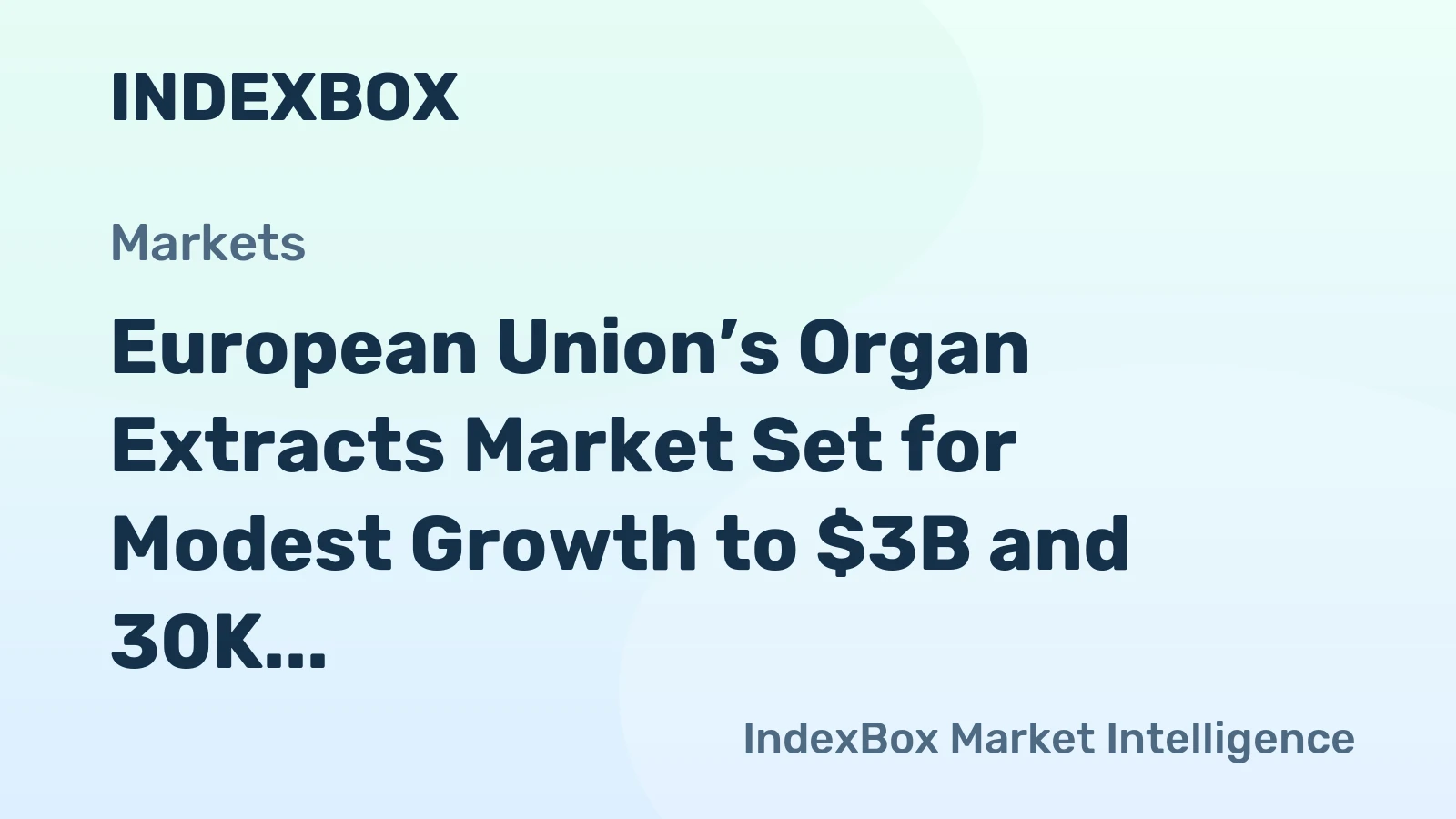European Union’s Organ Extracts Market Set for Modest Growth to $3B and 30K Tons by 2035
