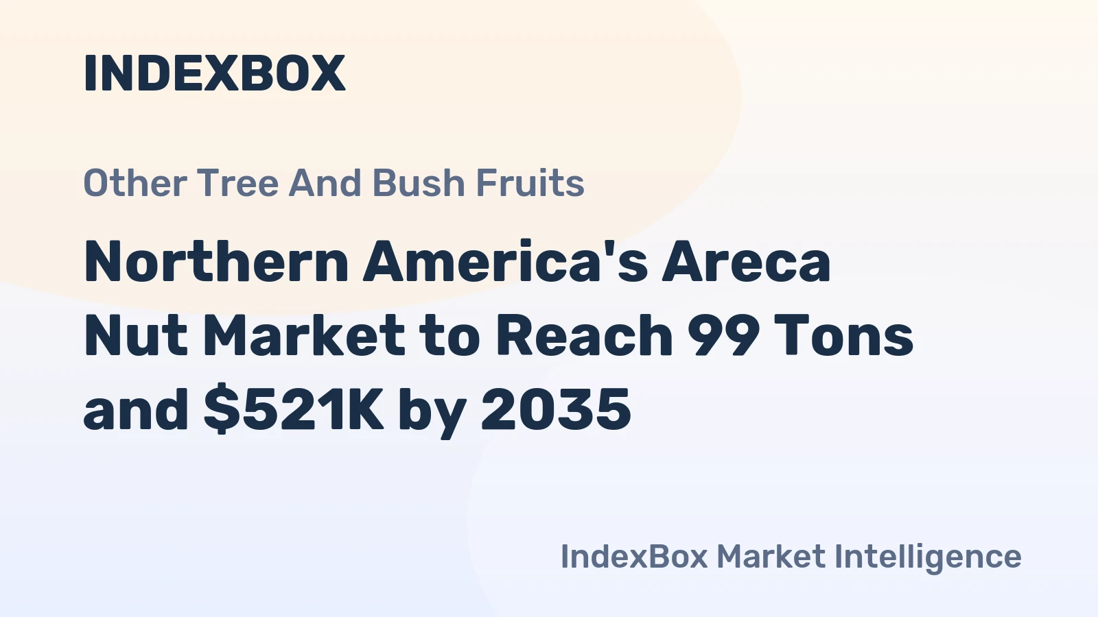 Northern America's Areca Nut Market to Reach 99 Tons and $521K by 2035