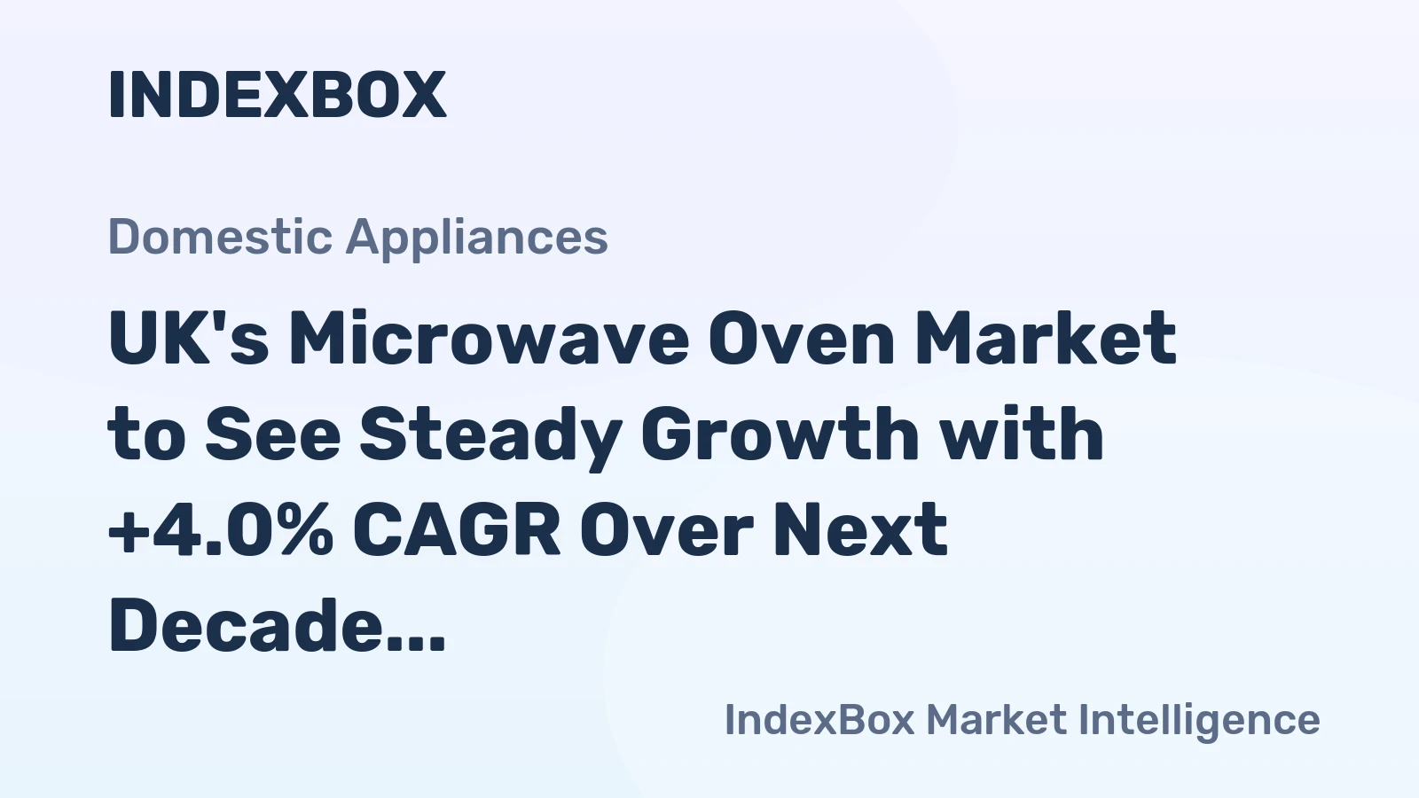 UK's Microwave Oven Market to See Steady Growth with +4.0% CAGR Over Next Decade