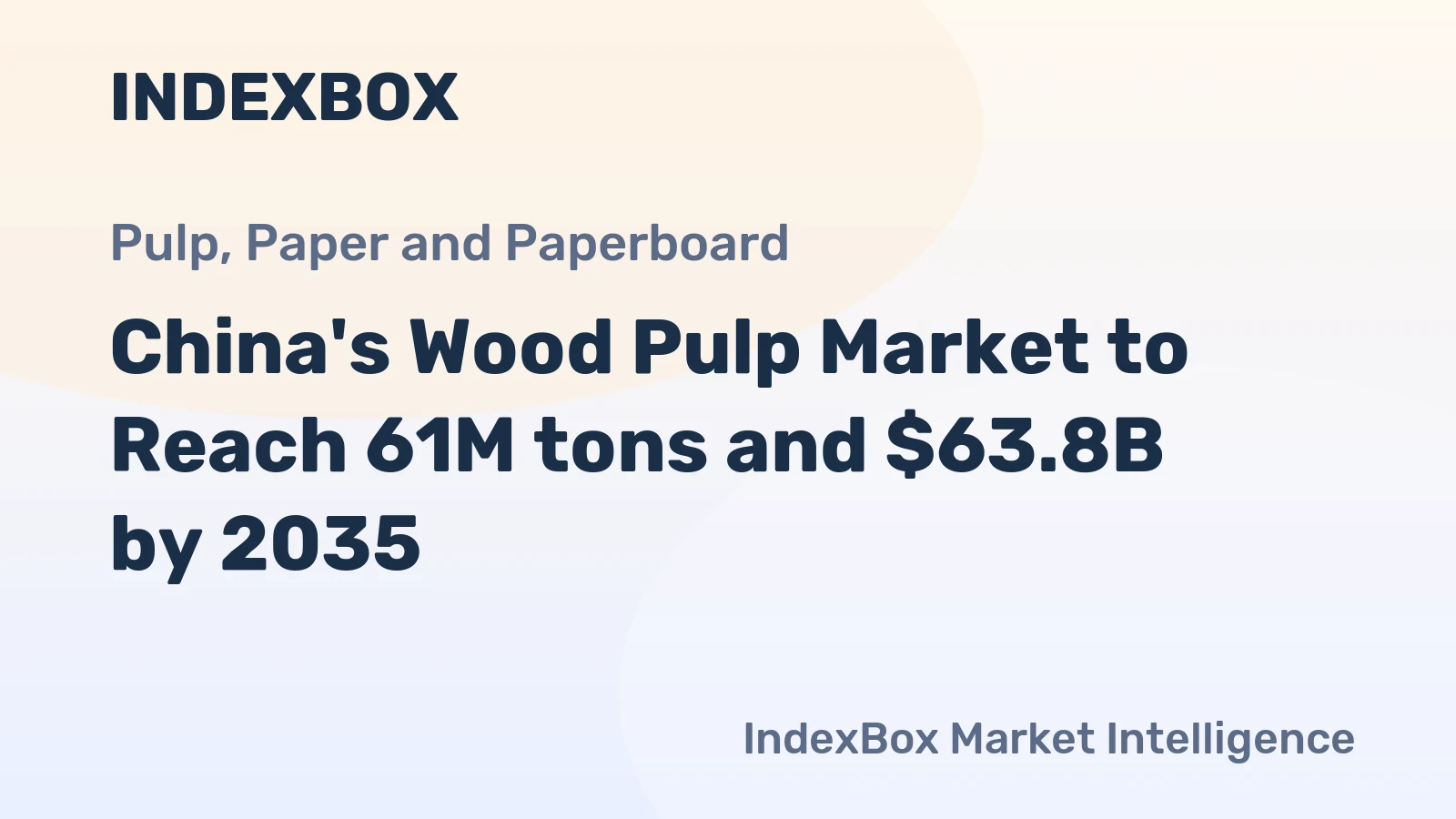 China's Wood Pulp Market to Reach 61M tons and $63.8B by 2035