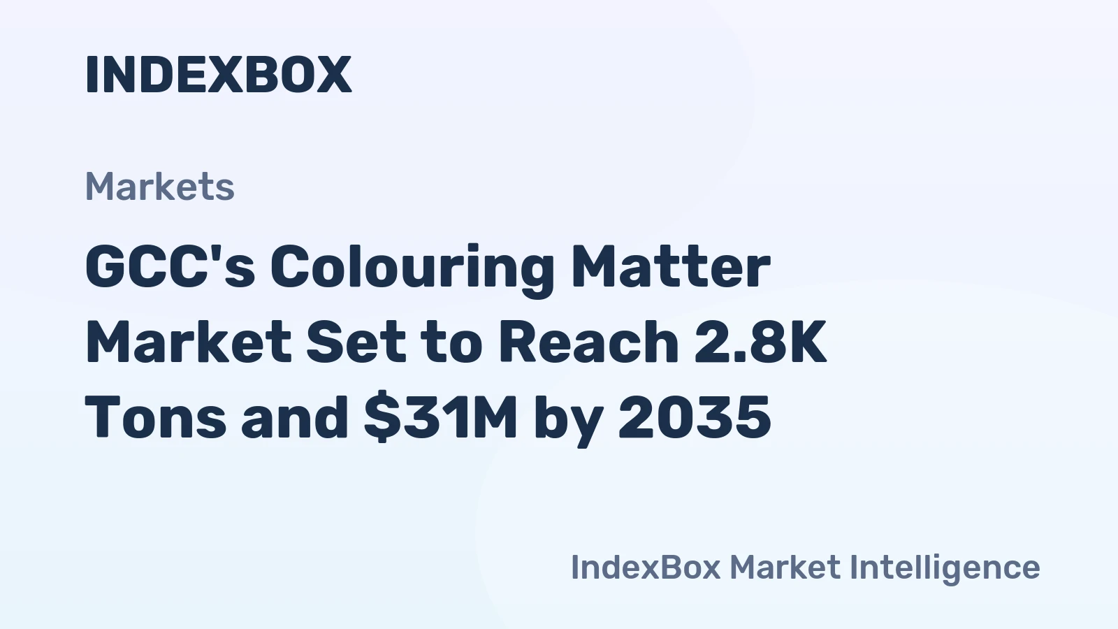 GCC's Colouring Matter Market Set to Reach 2.8K Tons and $31M by 2035