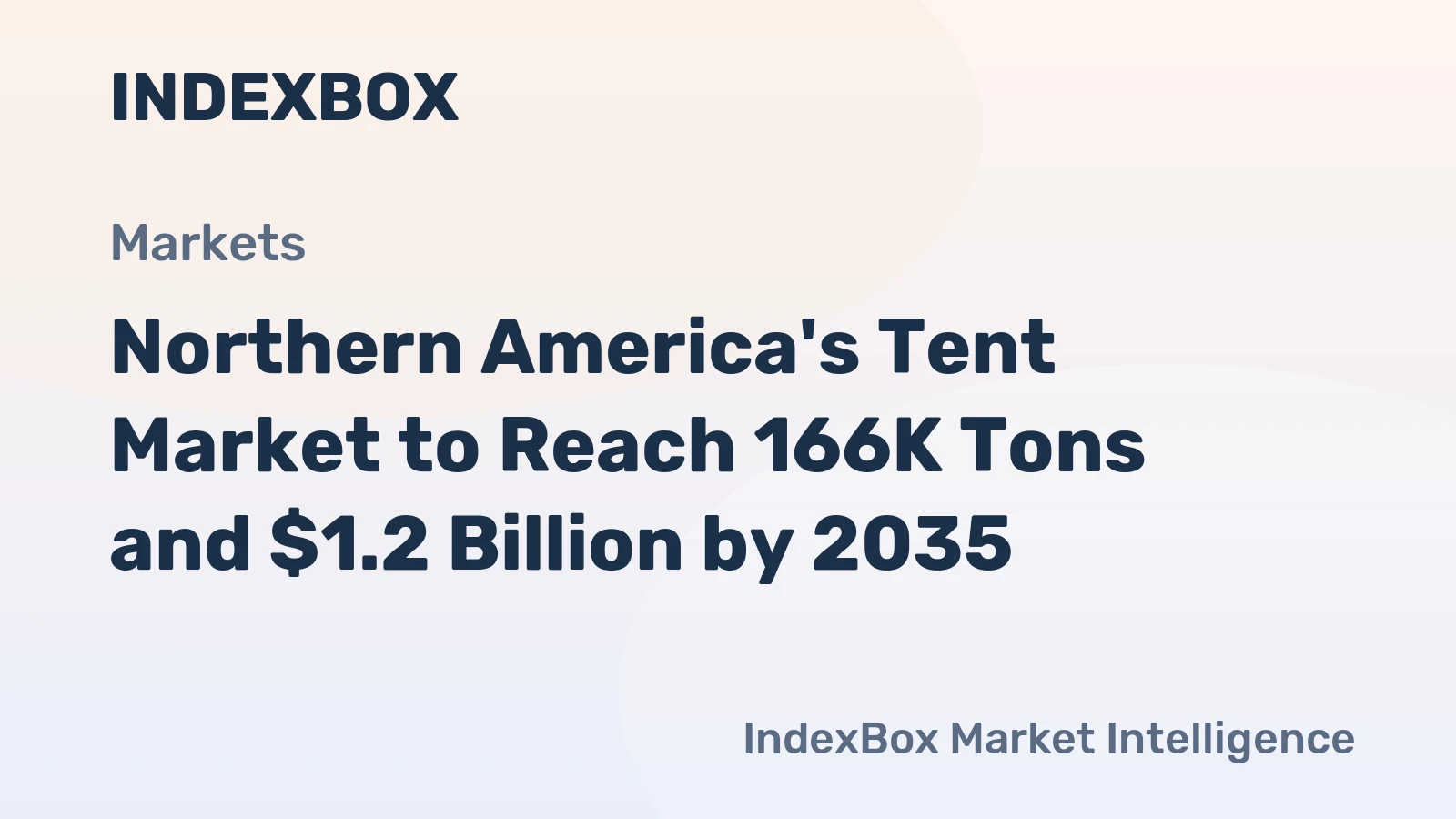Northern America's Tent Market to Reach 166K Tons and $1.2 Billion by 2035