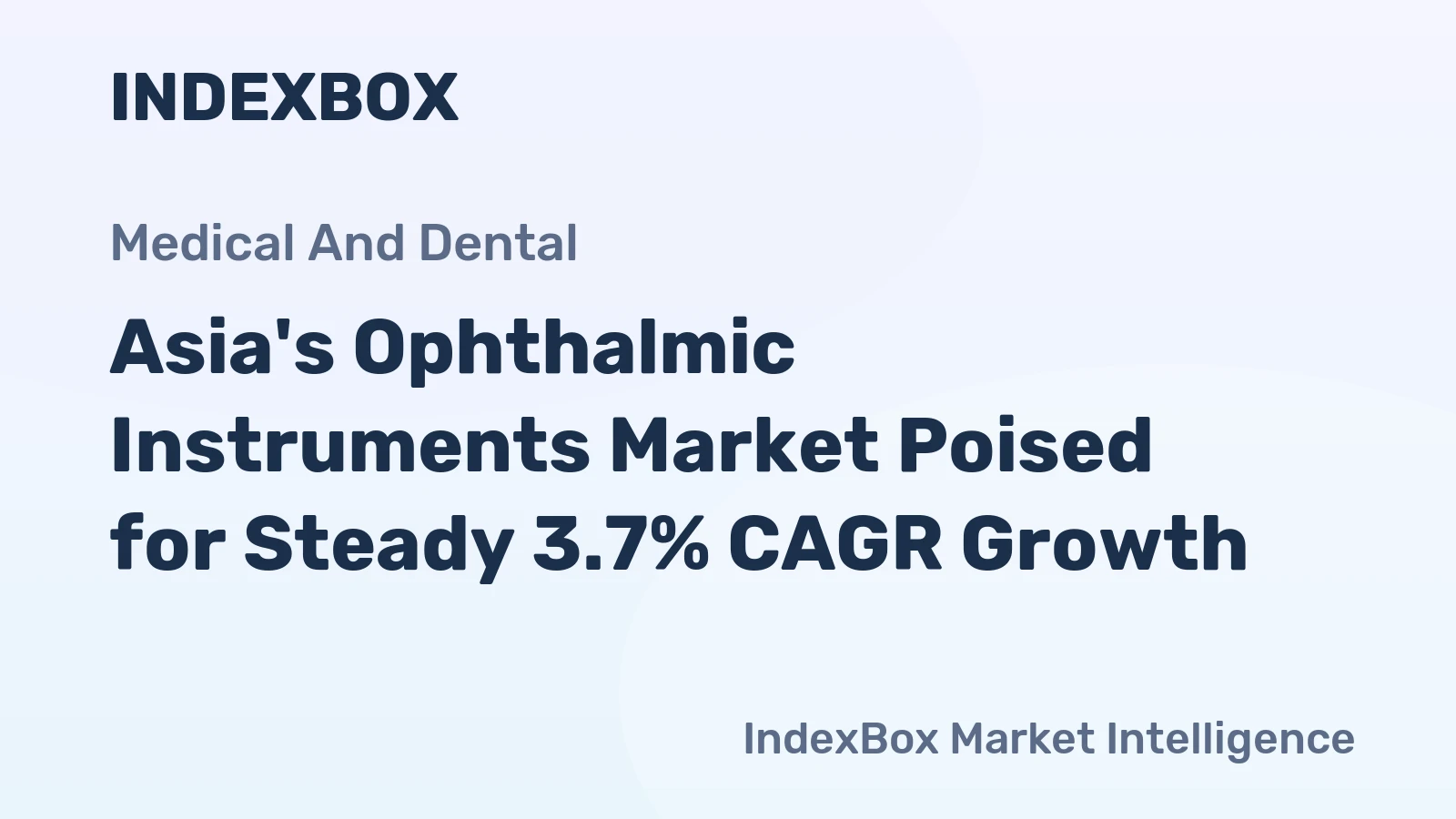 Asia's Ophthalmic Instruments Market Poised for Steady 3.7% CAGR Growth