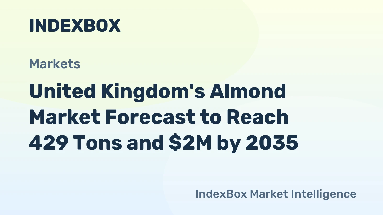 United Kingdom's Almond Market Forecast to Reach 429 Tons and $2M by 2035