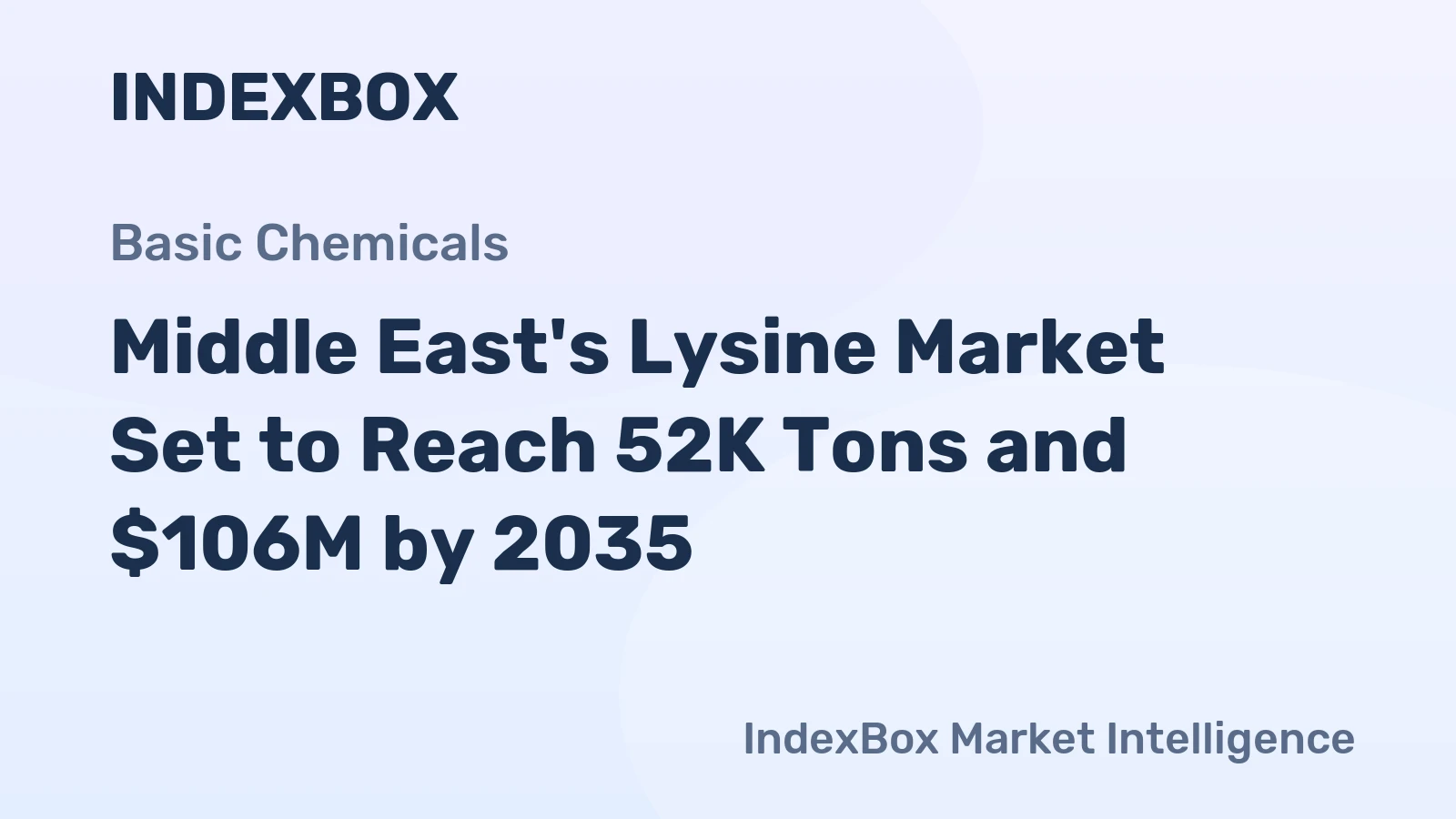 Middle East's Lysine Market Set to Reach 52K Tons and $106M by 2035