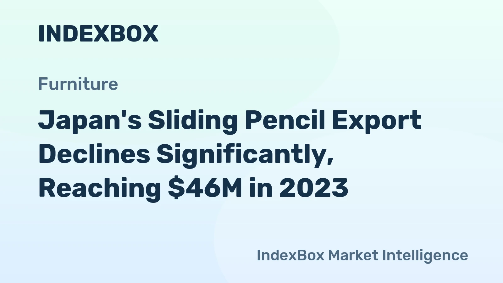 Japan's Sliding Pencil Export Declines Significantly, Reaching $46M in 2023