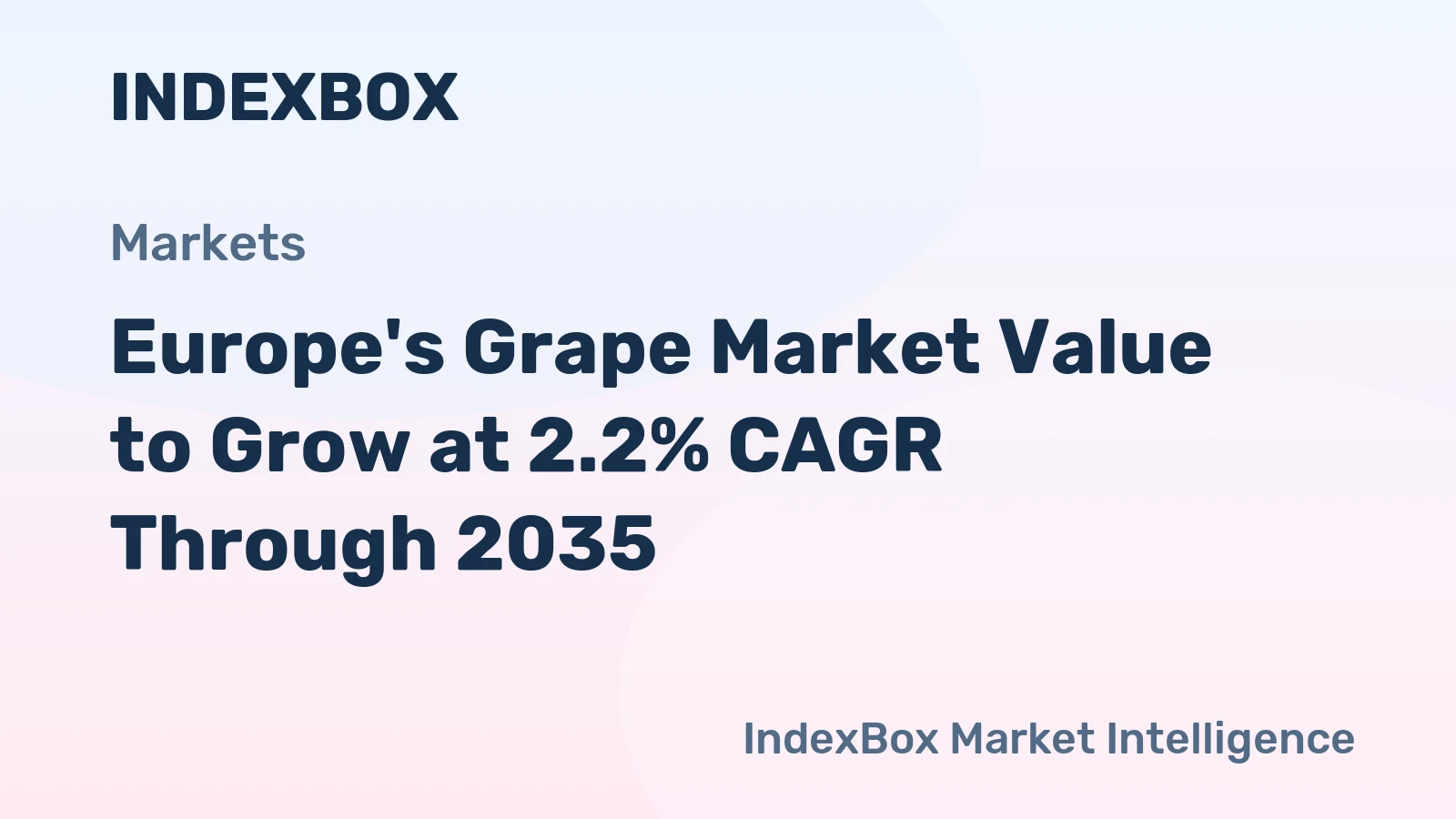 Europe's Grape Market Value to Grow at 2.2% CAGR Through 2035