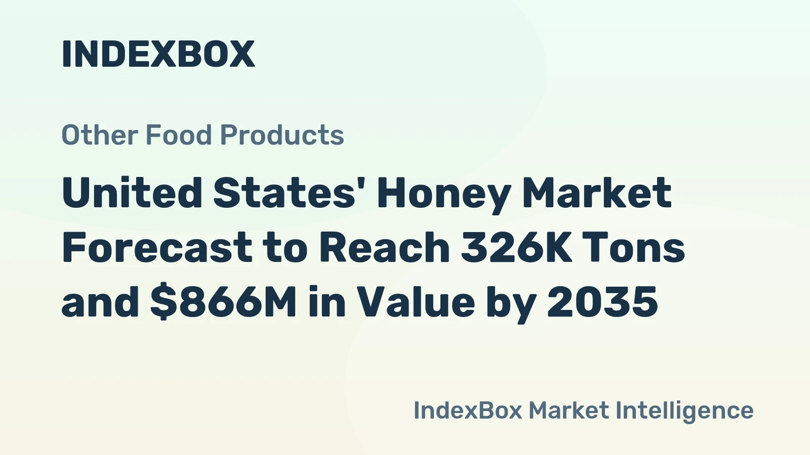 United States' Honey Market Forecast to Reach 326K Tons and $866M in Value by 2035