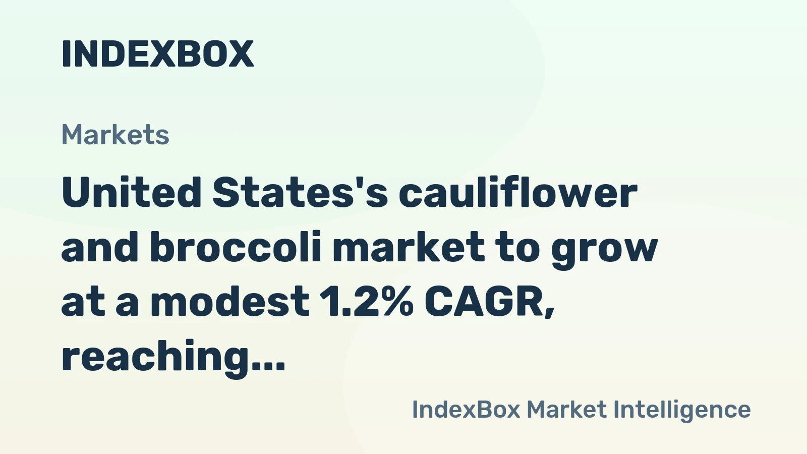United States's cauliflower and broccoli market to grow at a modest 1.2% CAGR, reaching $1.8B by 2035 on steady demand.