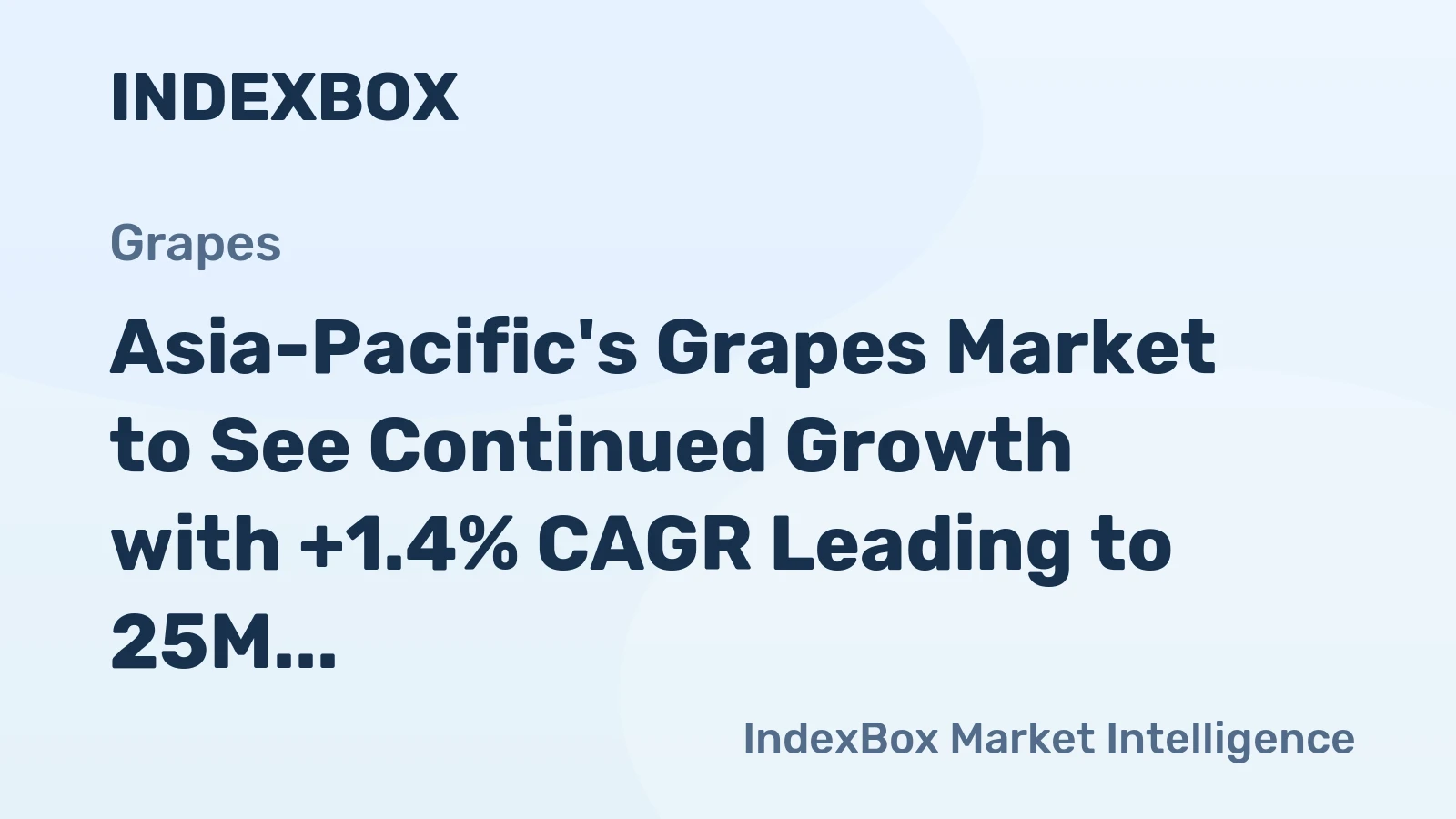 Asia-Pacific's Grapes Market to See Continued Growth with +1.4% CAGR Leading to 25M Tons by 2035