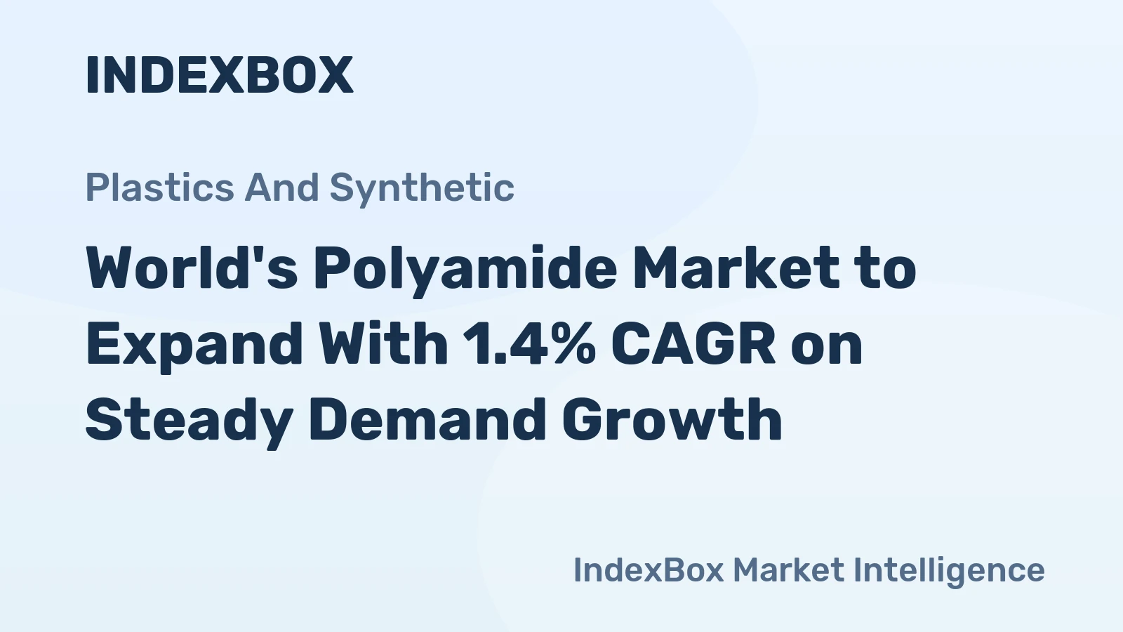 World's Polyamide Market to Expand With 1.4% CAGR on Steady Demand Growth