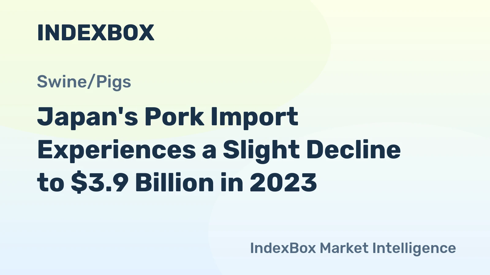 Japan's Pork Import Experiences a Slight Decline to $3.9 Billion in 2023