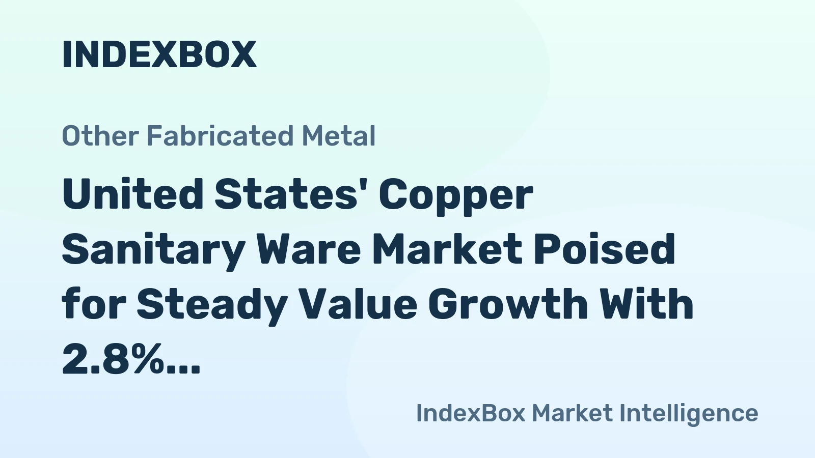 United States' Copper Sanitary Ware Market Poised for Steady Value Growth With 2.8% CAGR Through 2035