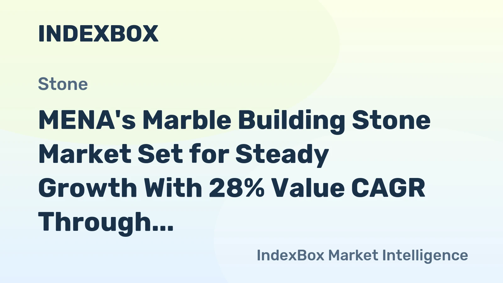 MENA's Marble Building Stone Market Set for Steady Growth With 28% Value CAGR Through 2035