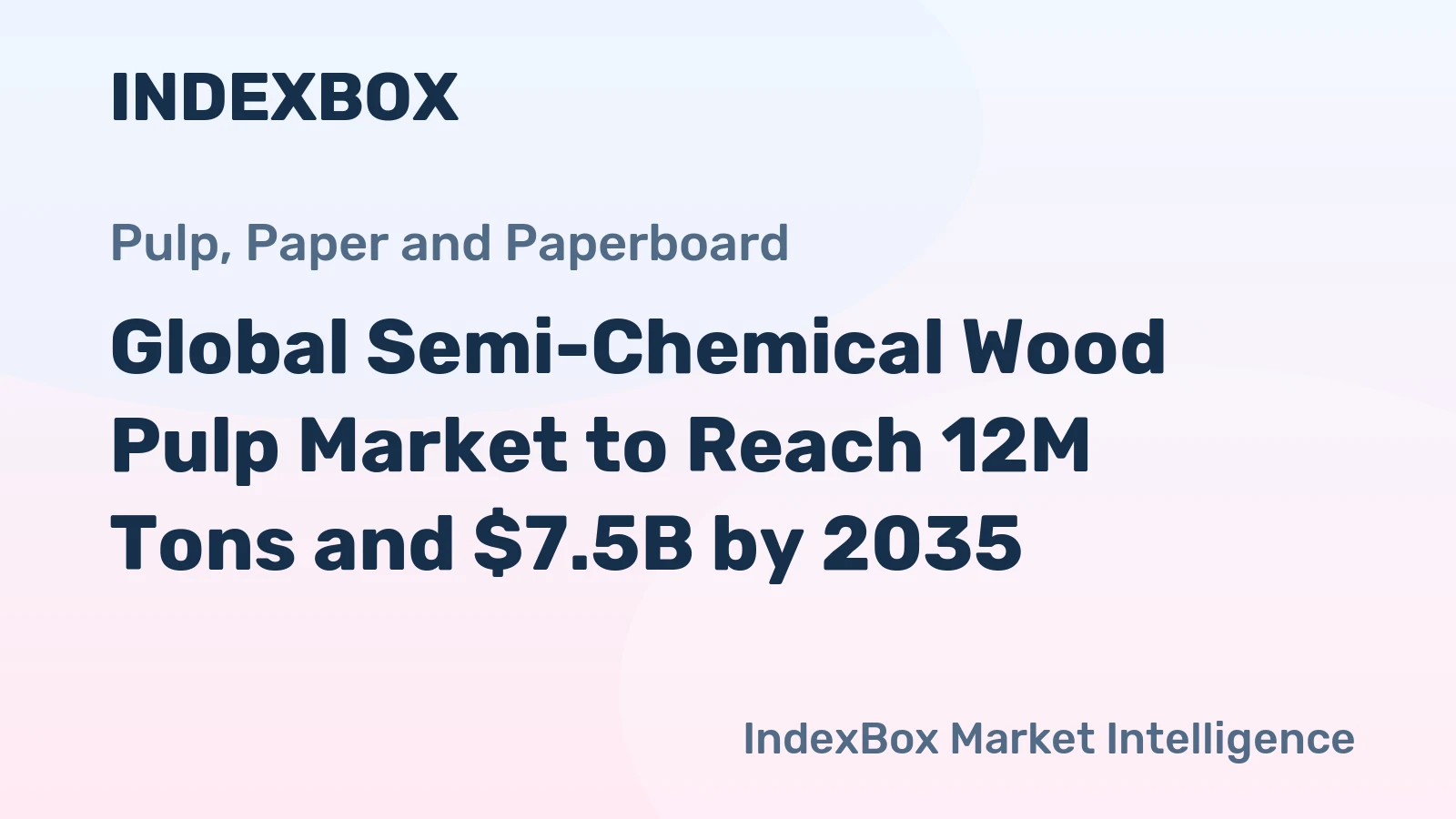 Global Semi-Chemical Wood Pulp Market to Reach 12M Tons and $7.5B by 2035