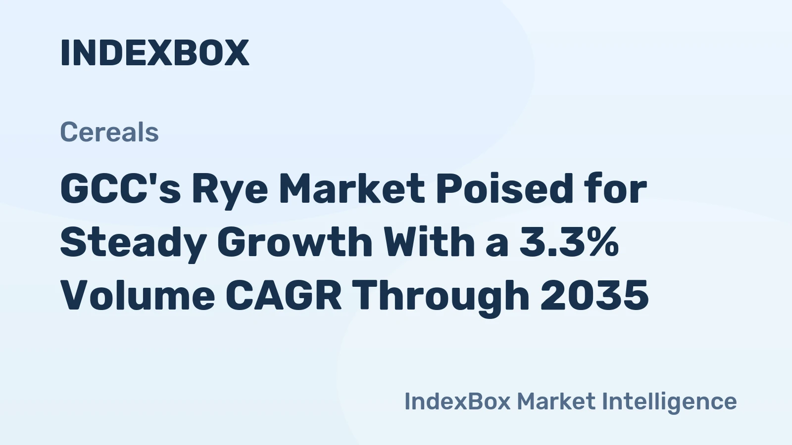 GCC's Rye Market Poised for Steady Growth With a 3.3% Volume CAGR Through 2035