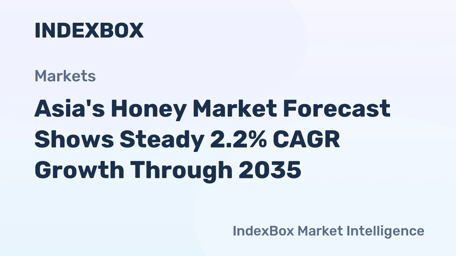 Asia's Honey Market Forecast Shows Steady 2.2% CAGR Growth Through 2035