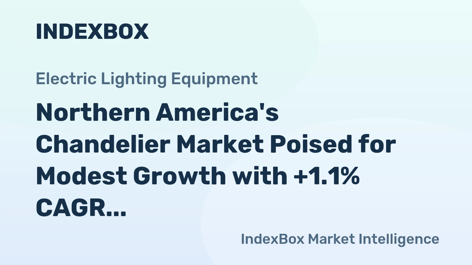 Northern America's Chandelier Market Poised for Modest Growth with +1.1% CAGR