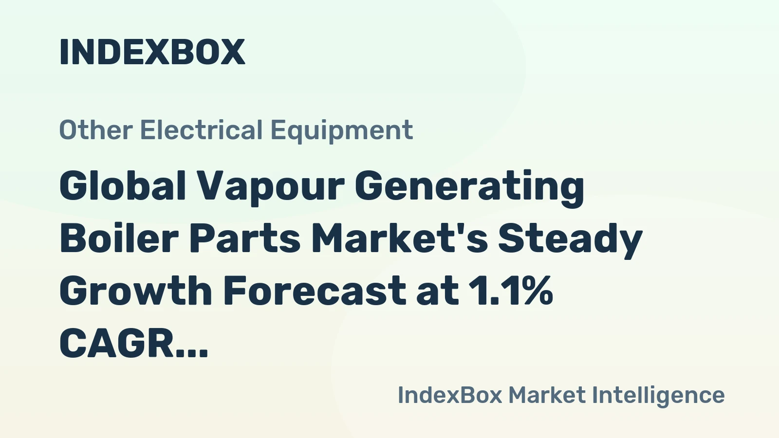 Global Vapour Generating Boiler Parts Market's Steady Growth Forecast at 1.1% CAGR Through 2035