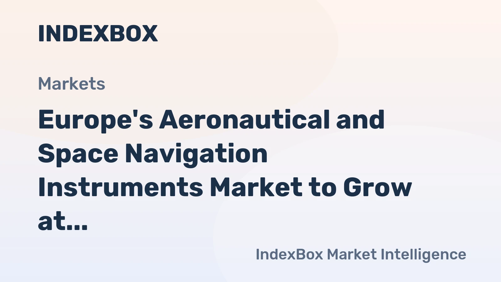 Europe's Aeronautical and Space Navigation Instruments Market to Grow at a CAGR of +1.2% by 2035