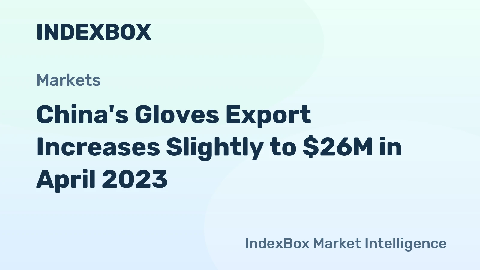 China's Gloves Export Increases Slightly to $26M in April 2023