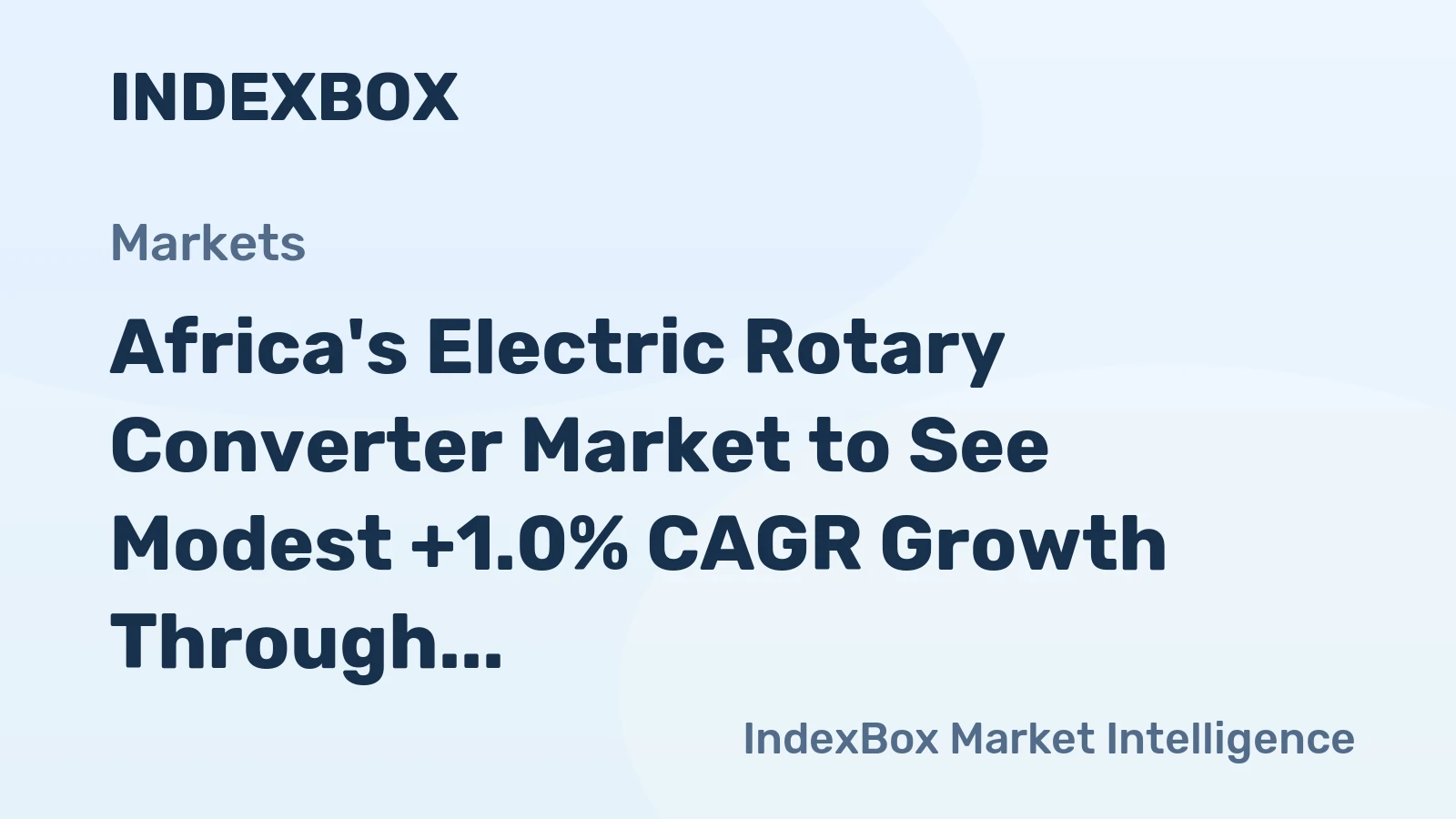 Africa's Electric Rotary Converter Market to See Modest +1.0% CAGR Growth Through 2035