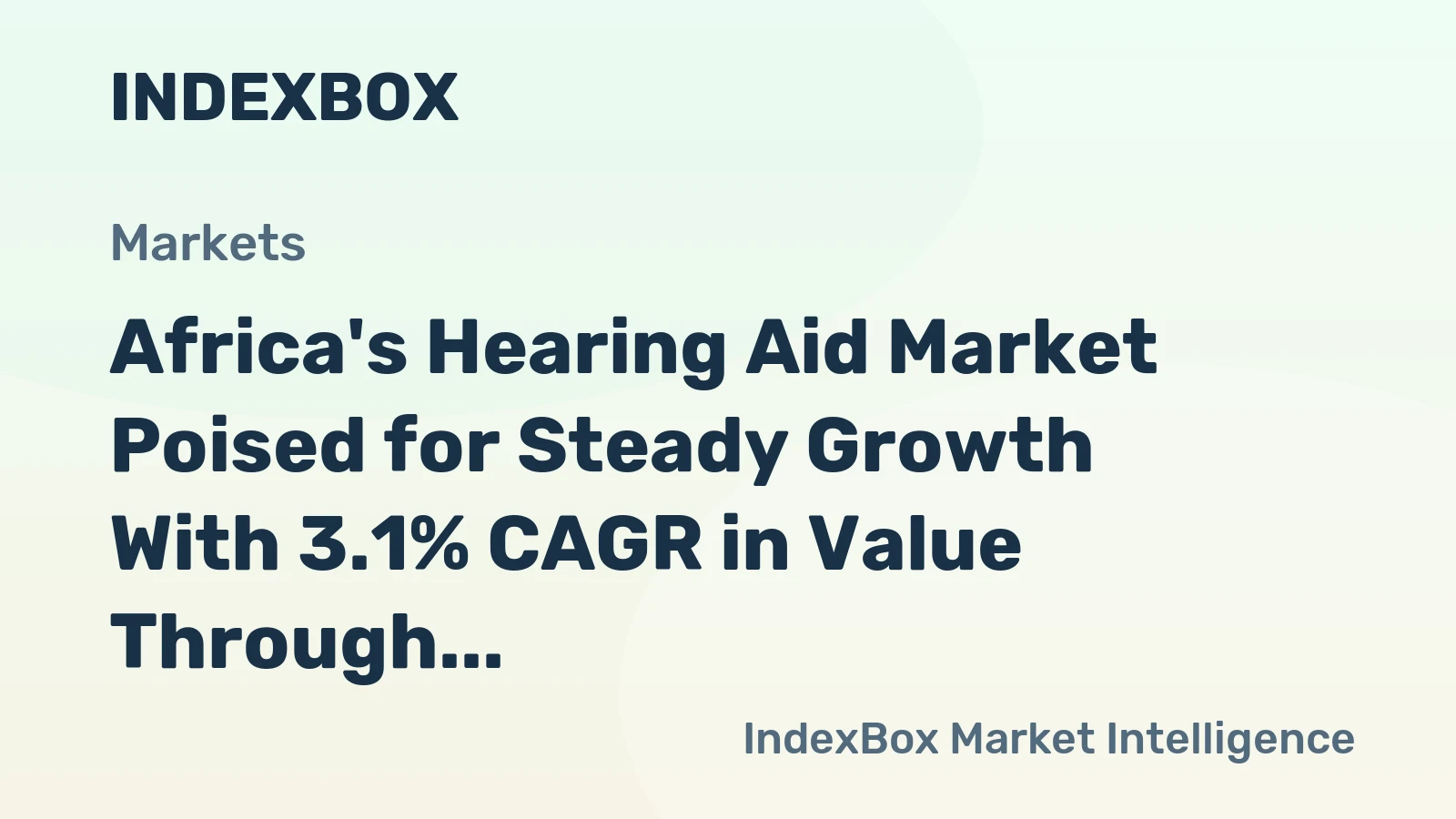 Africa's Hearing Aid Market Poised for Steady Growth With 3.1% CAGR in Value Through 2035