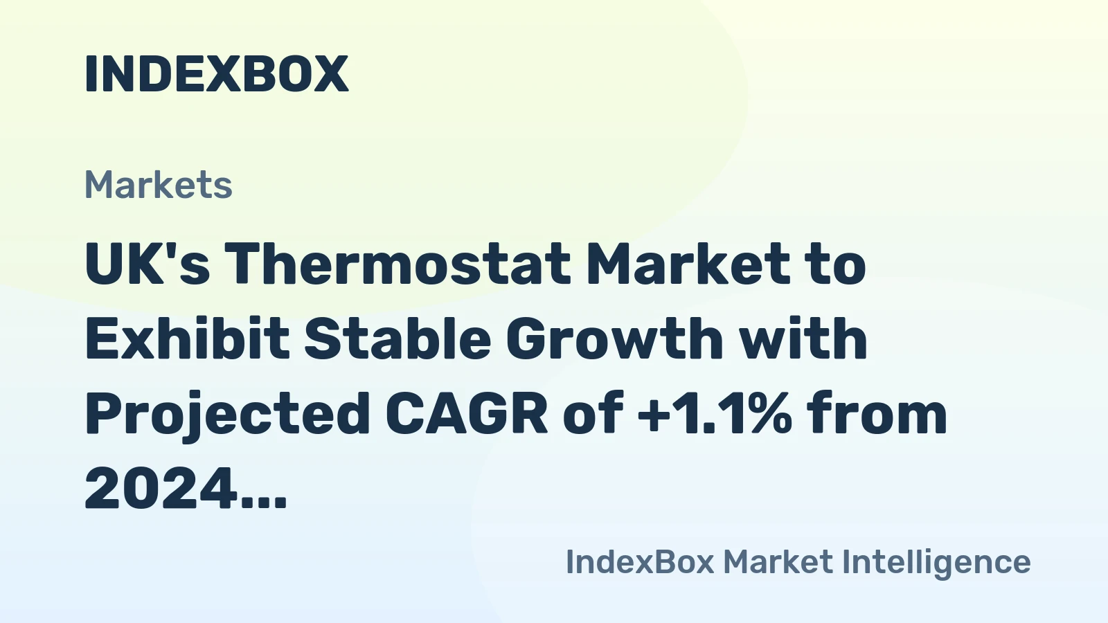 UK's Thermostat Market to Exhibit Stable Growth with Projected CAGR of +1.1% from 2024 to 2035