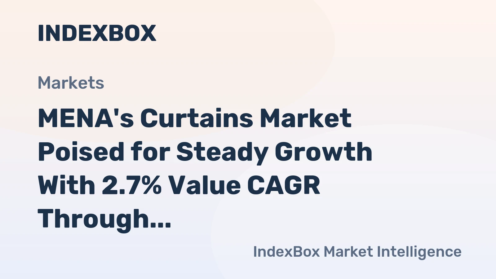 MENA's Curtains Market Poised for Steady Growth With 2.7% Value CAGR Through 2035