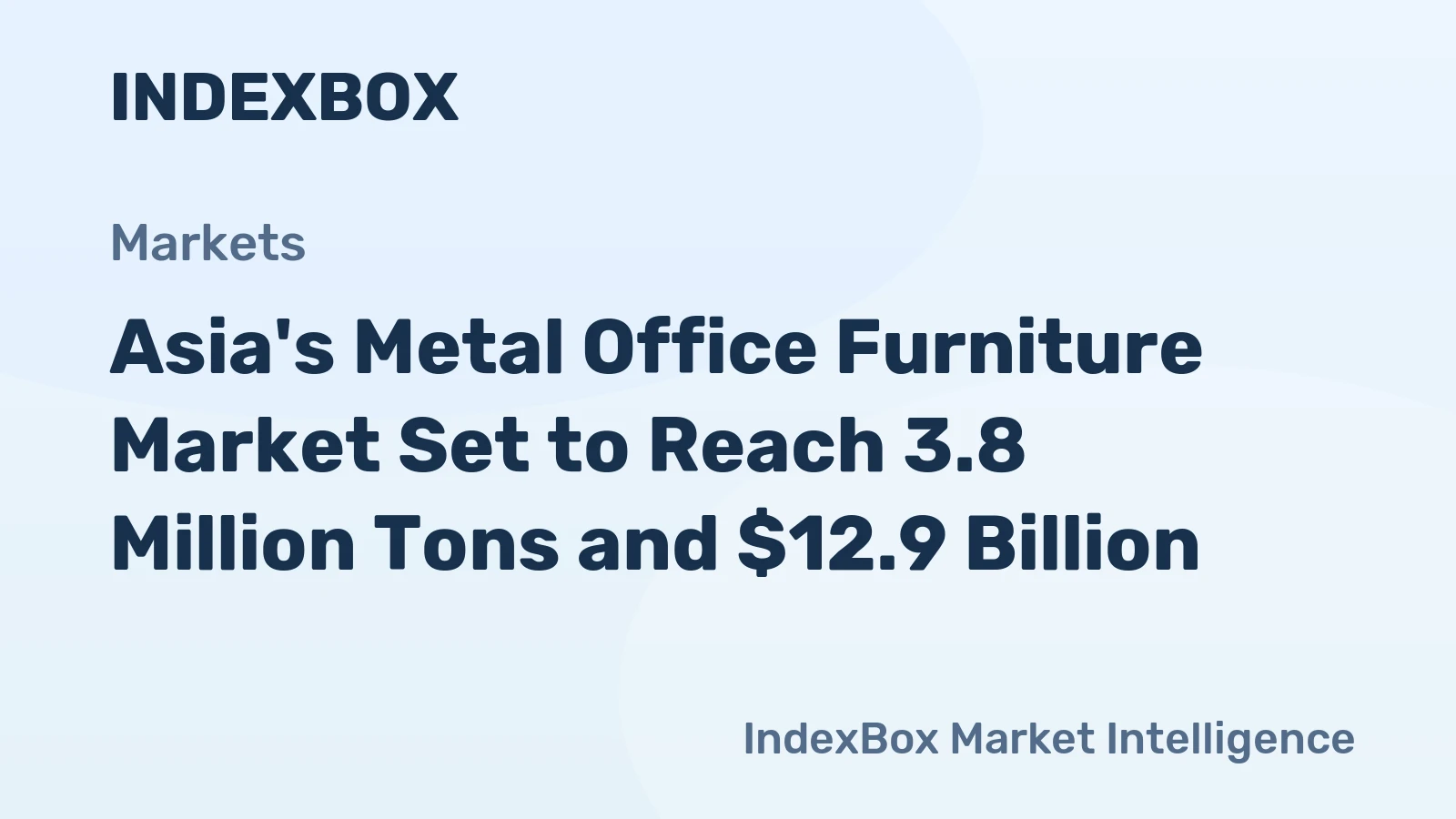 Asia's Metal Office Furniture Market Set to Reach 3.8 Million Tons and $12.9 Billion
