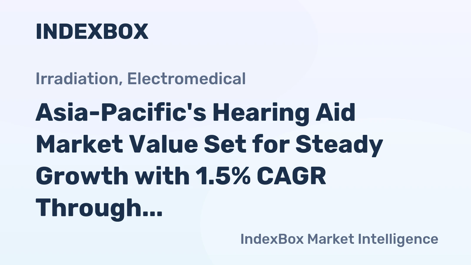 Asia-Pacific's Hearing Aid Market Value Set for Steady Growth with 1.5% CAGR Through 2035