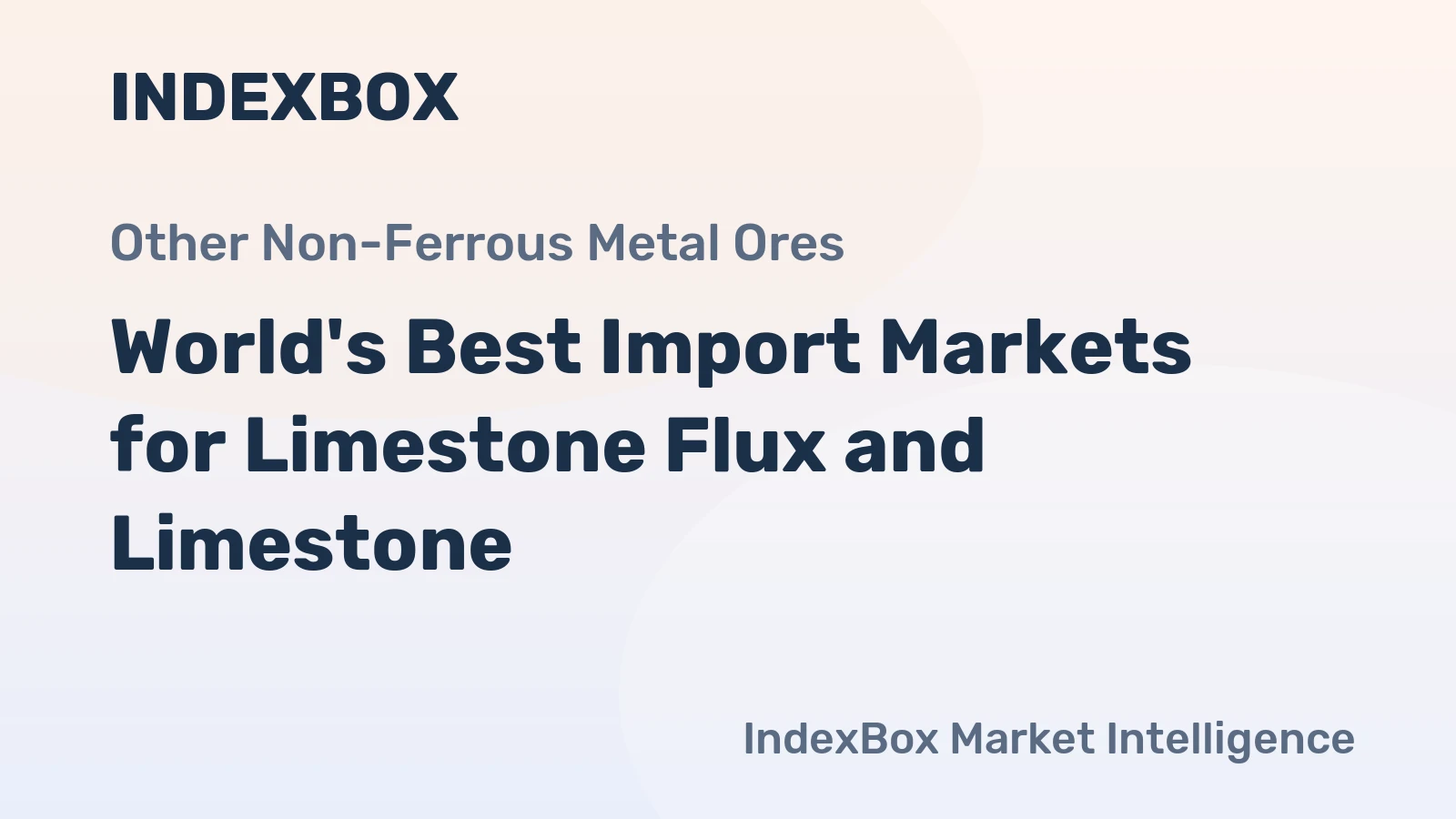 World's Best Import Markets for Limestone Flux and Limestone