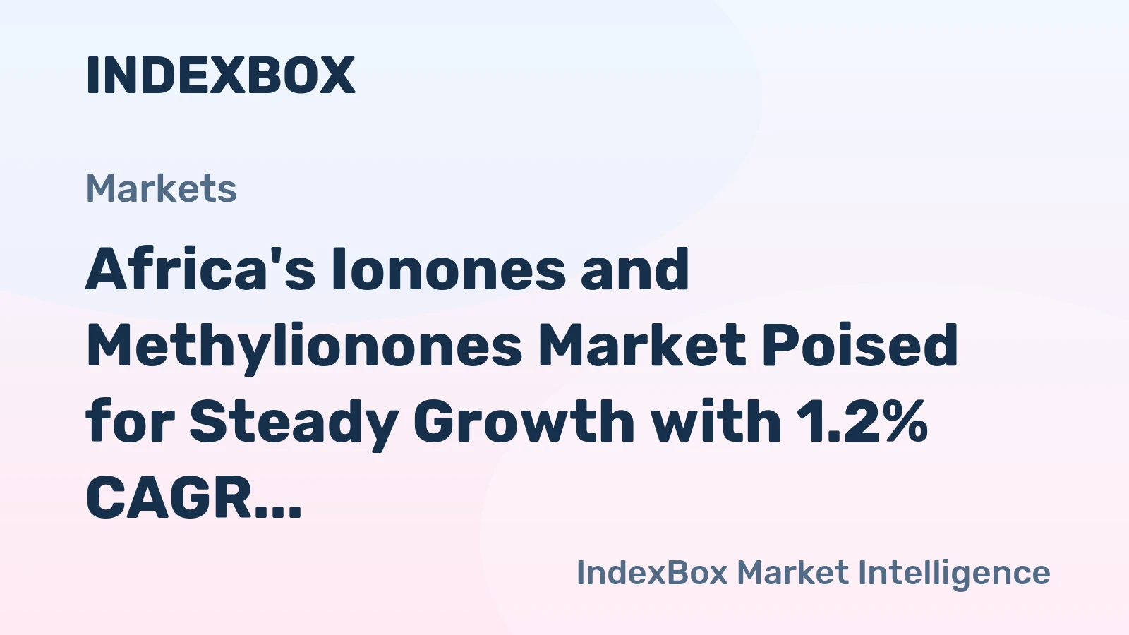 Africa's Ionones and Methylionones Market Poised for Steady Growth with 1.2% CAGR