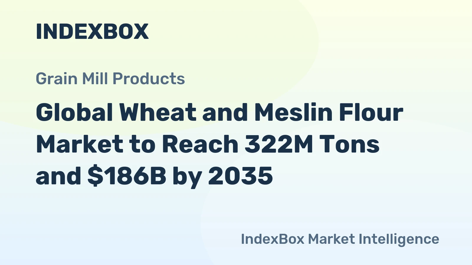 Global Wheat and Meslin Flour Market to Reach 322M Tons and $186B by 2035